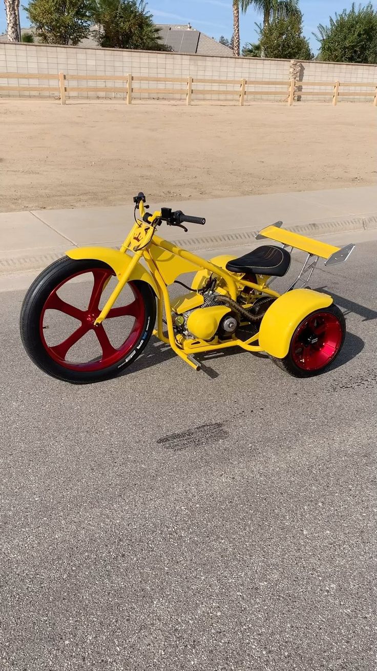 Yellow Drift Trike